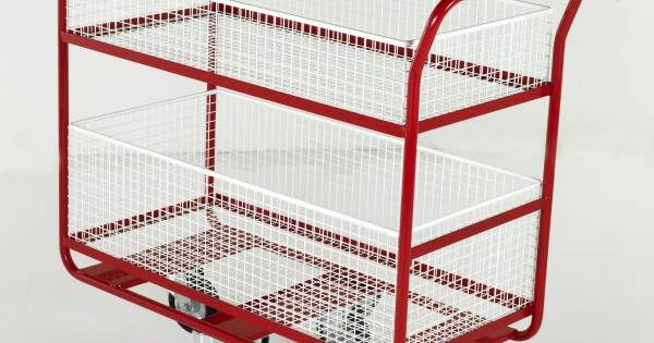 Mesh Basket Distribution Trolley BT106| Parcel Distribution Trolley ...