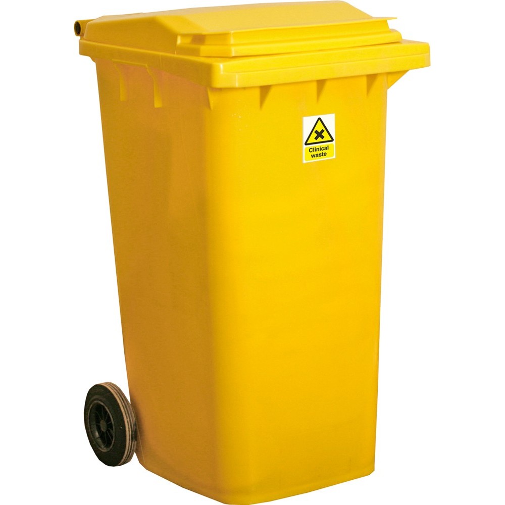 Clinical Waste Wheelie Bins 120 240 360 660 770 1000 1100 Litre| Waste ...