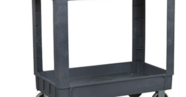 2-Shelf Heavy-Duty Deep Ledge Trolley CX202 | Medium-Duty Workshop ...